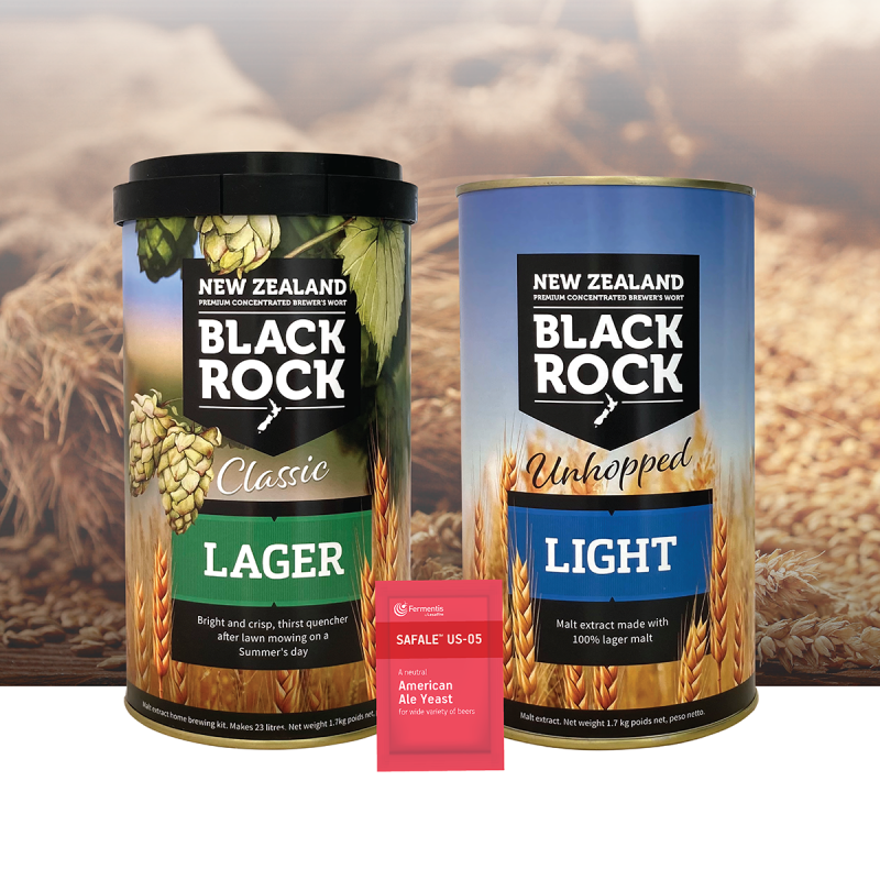 Black Rock Dry Lager Recipe - Complete Recipes | League of Brewers NZ