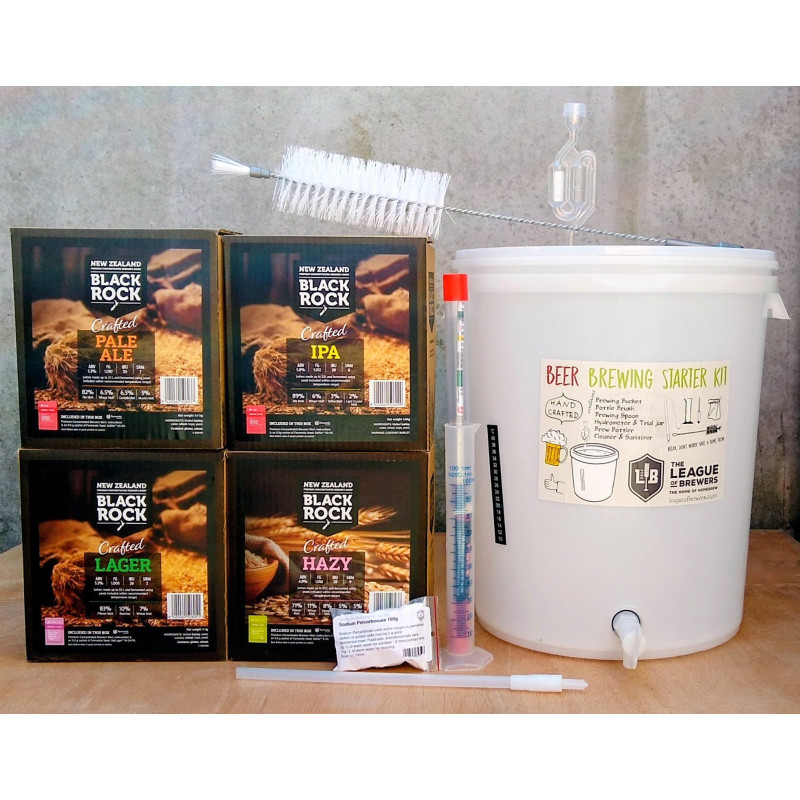 PROMO: Beer Brewing Starter Kit + FREE Black Rock Bag in Box Crafted ...