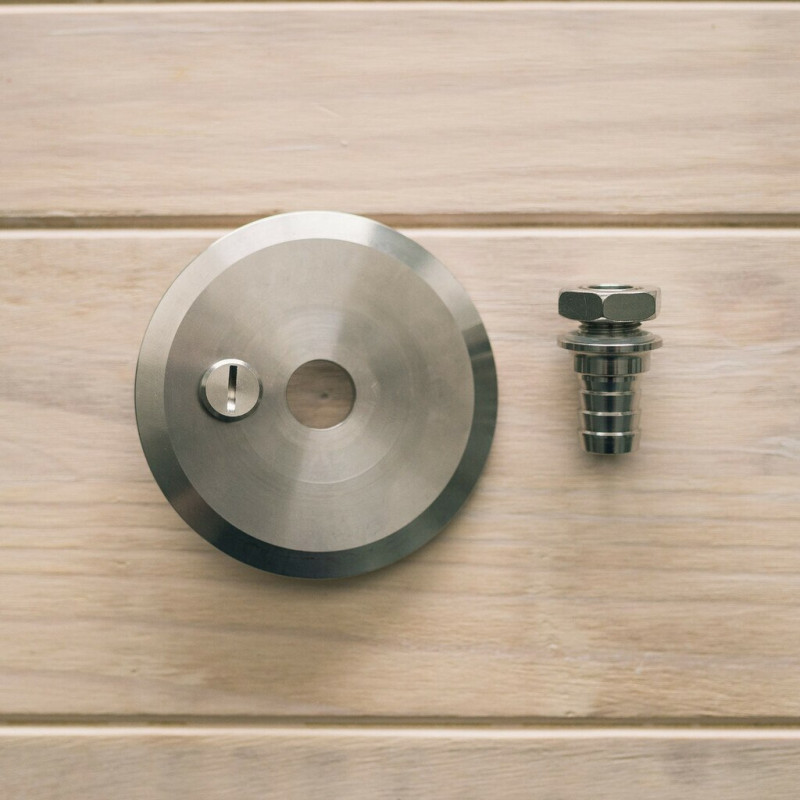 Tri-Clamp Cap With 17mm Blow-Off Hole and PRV - Connections and Valves ...