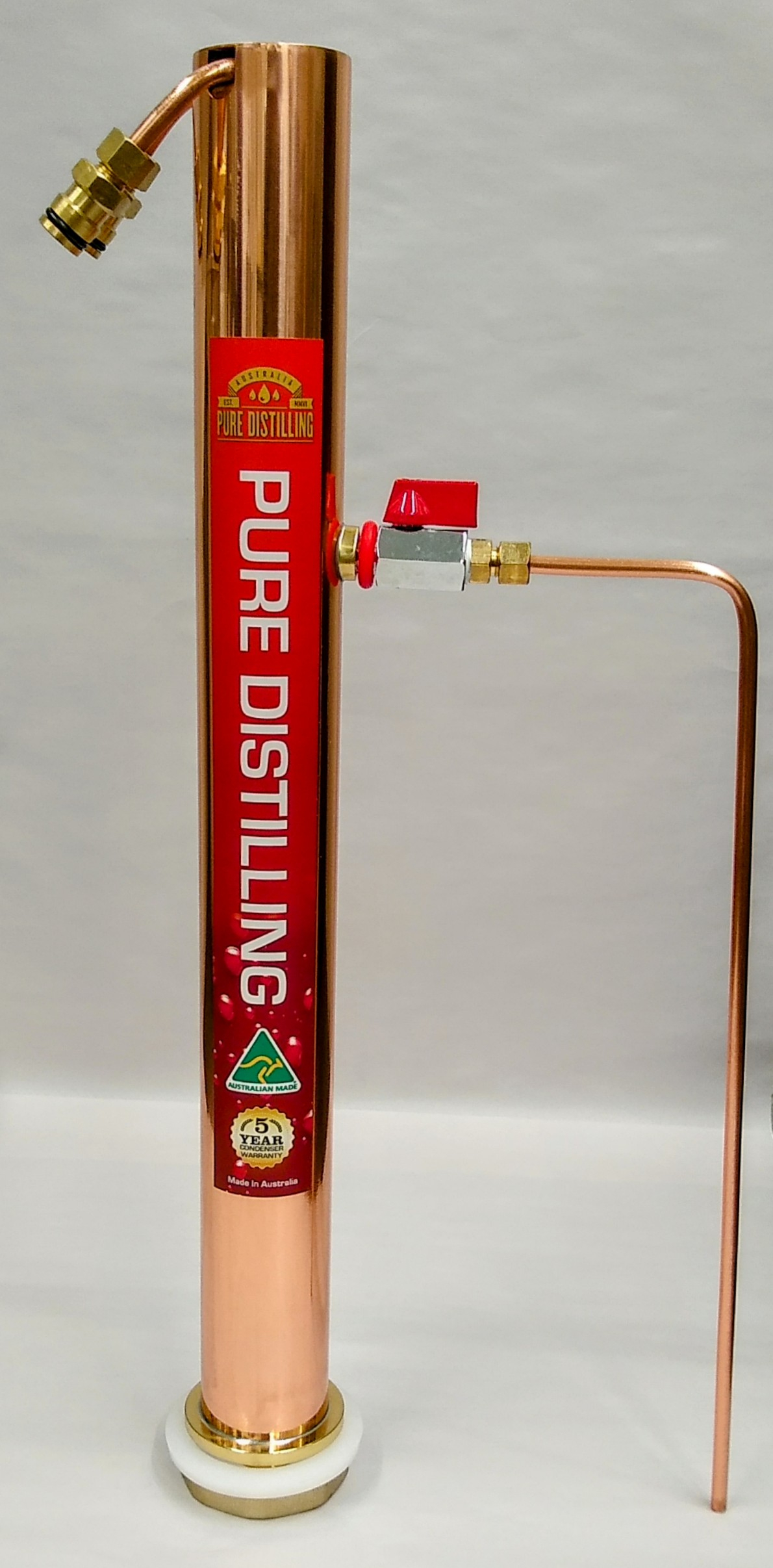 Pure Distilling Copper Reflux Condenser - Stills | League of Brewers NZ