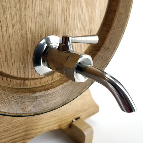 Stainless Oak Barrel Tap Oak Barrels And Accessories League Of Brewers Nz